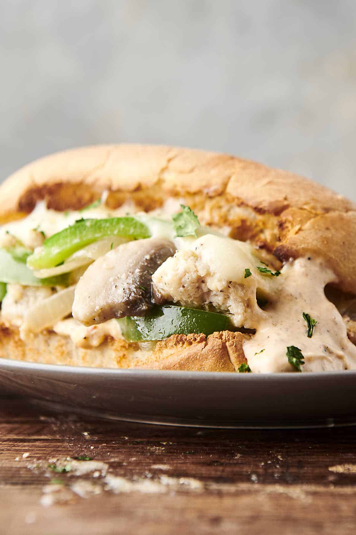 Chicken Cheesesteak Recipe - with Ground or Sliced Chicken