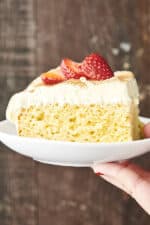 Easy Tres Leches Cake - with Boxed Cake Mix