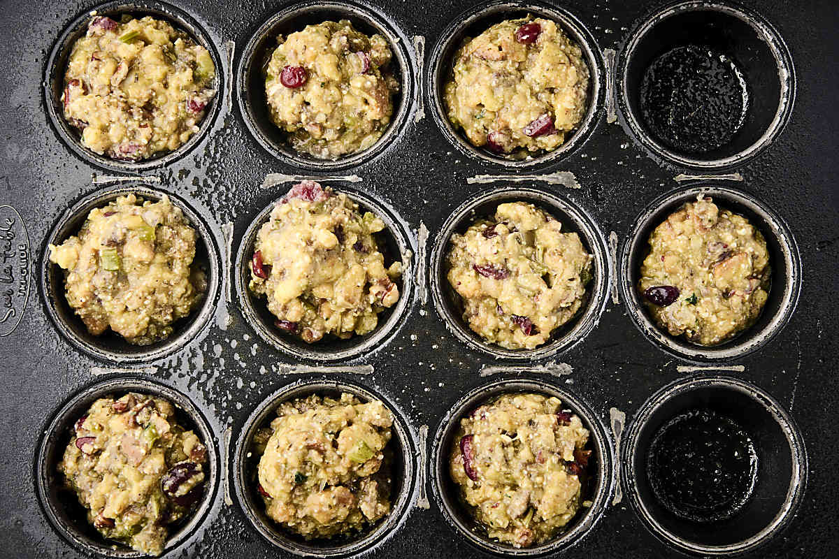 Leftover Stuffing Muffins - aka Stuffins