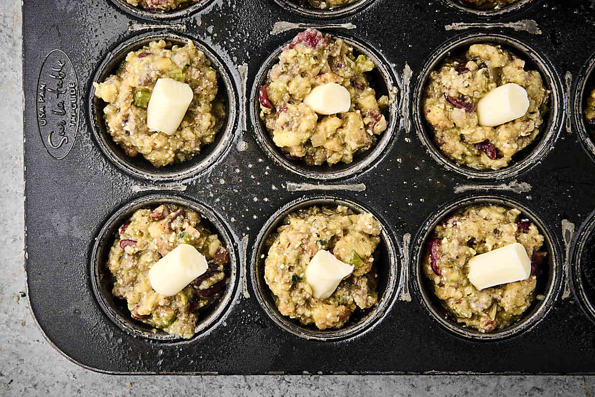 Leftover Stuffing Muffins - aka Stuffins