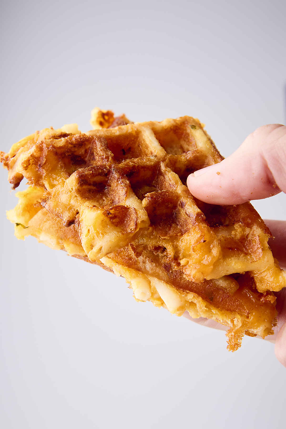 Mac and Cheese Waffles - with Leftover Macaroni and Cheese